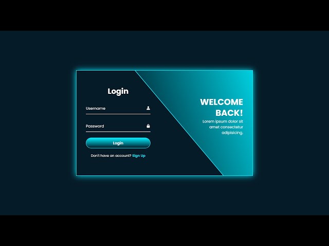 Creating a Login and Registration Form Using HTML and CSS | Galaxy