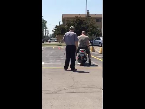 Illinois Motorcycle Road Test CONE WEAVING