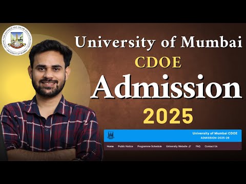 University of Mumbai CDOE Admission 2025–26