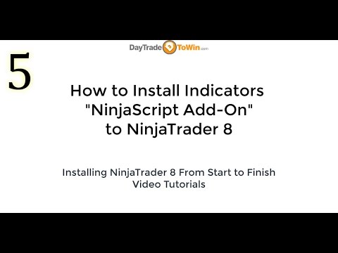 NinjaTrader 8 How To Install Indicators - NinjaScript Add-On Video Tutorials Part 5
