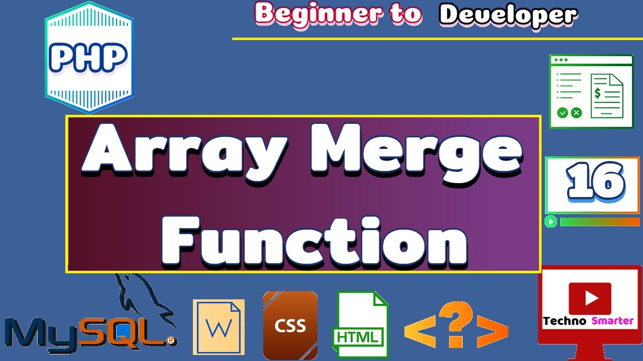 array_merge function | Array Merge | Declaration & Examples |PHP Tutorials for beginners - 16 |HINDI