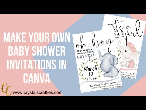 How to make your own baby shower invitations for free