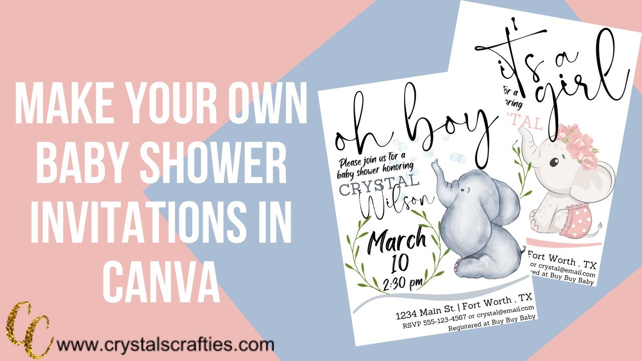 How to make your own baby shower invitations for free