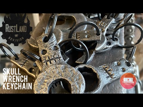 Skull Wrench Keychain