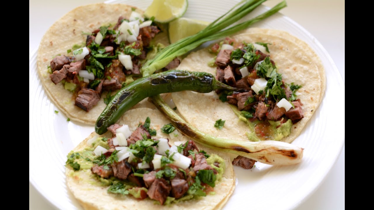 Carne Asada Tacos Recipe / English Subtitles