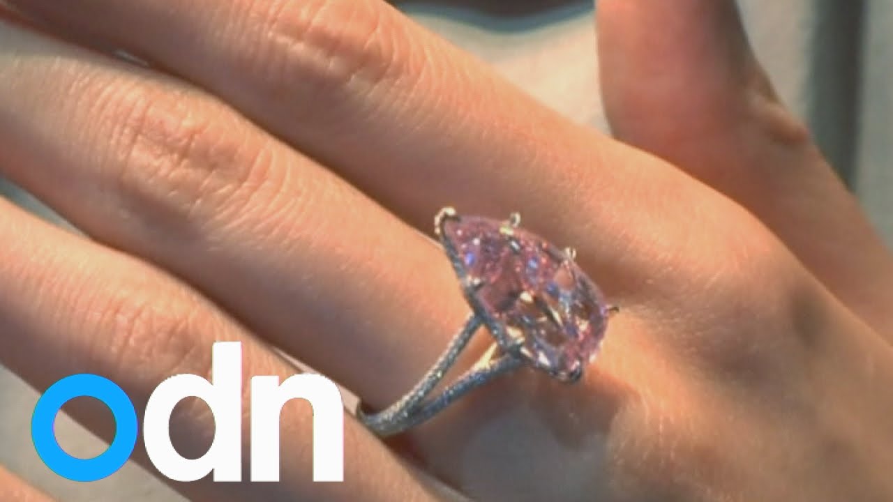 Vivid pink diamond breaks a world record at Sotheby's in Hong Kong
