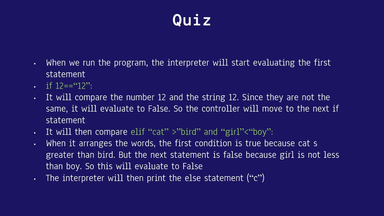 PRES7   EXERCISE - PYTHON COMPARISON OPERATORS EXERCISE