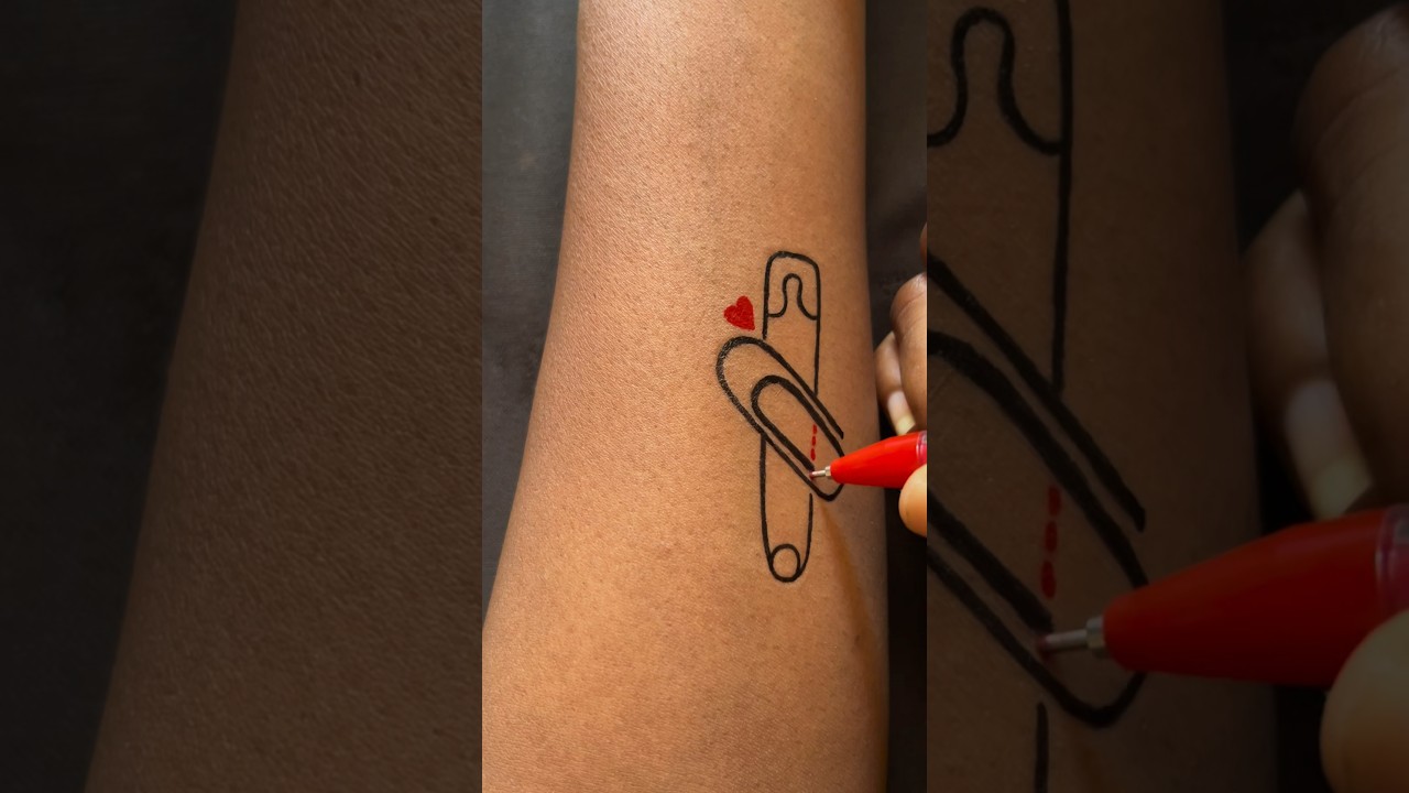 Cute pin tattoo ideas #shorts #trending #tattoo