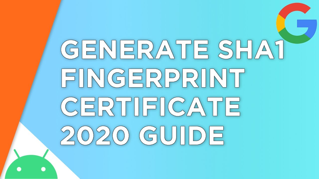 Generate Release and Debug SHA1 Key - Android Studio Guide
