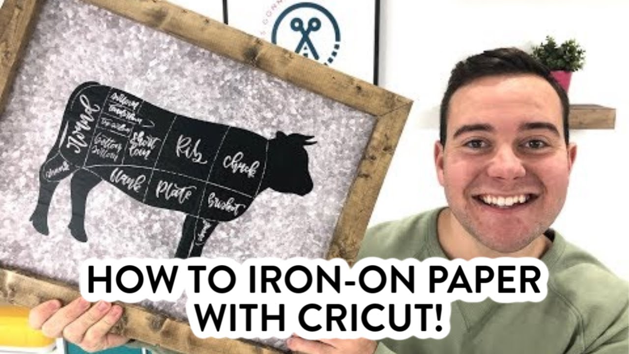 HOW TO IRON-ON PAPER WITH CRICUT! - Makers Gonna Learn