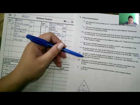 Accounting Gr 10 Debtors Reconciliation
