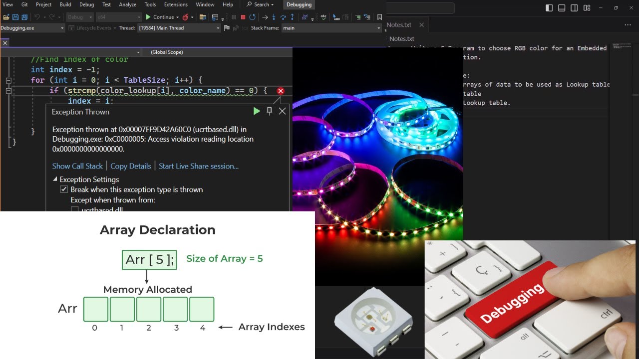 How to debug a C Program with Visual Studio Community 2022