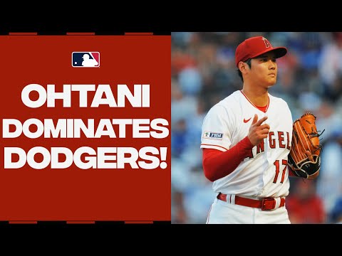 Shohei Ohtani strikes out TWELVE in first EVER outing vs. the crosstown rival Dodgers!! | 大谷翔平ハイライト