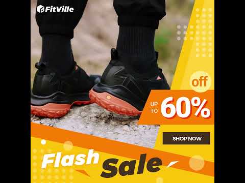 Wide Toe Box Hiking Shoes for Men | FitVille LugMax V4 | All-Terrain Trail Shoes with Extra Grip