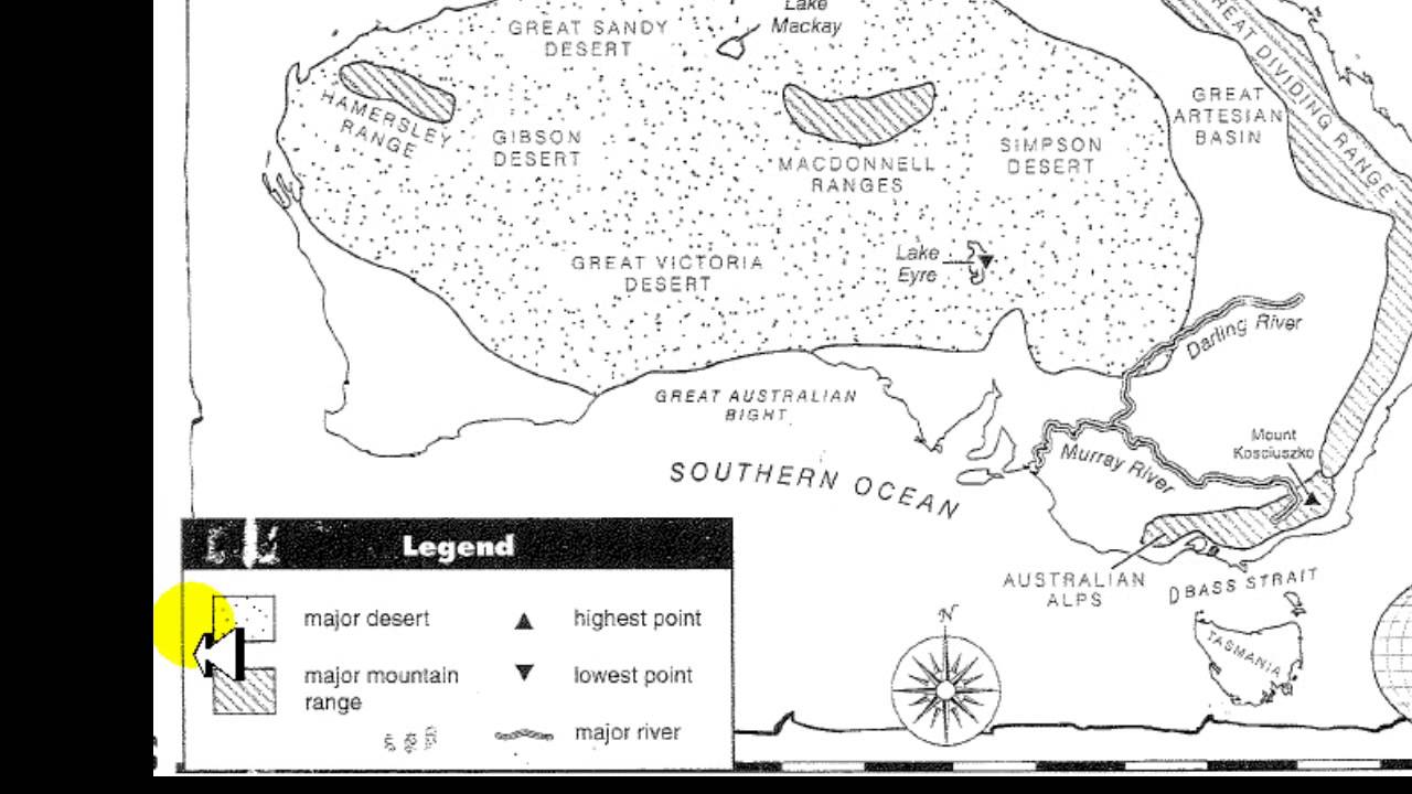 Daily Geography Week 15   A Physical Map: Australia