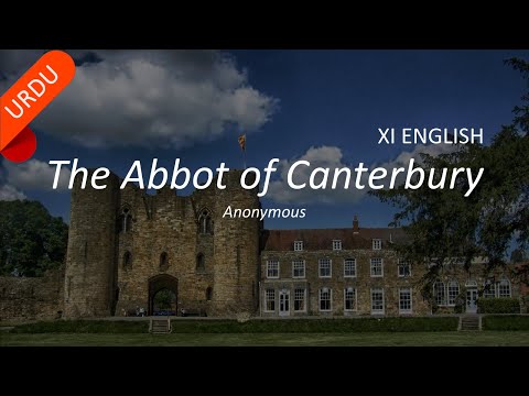 The Abbot of Canterbury in Urdu/Hindi | 1st Year English