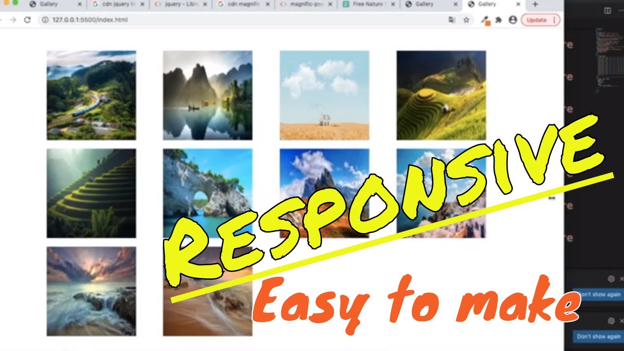 Responsive Image Gallery With CSS Grid and jQuery