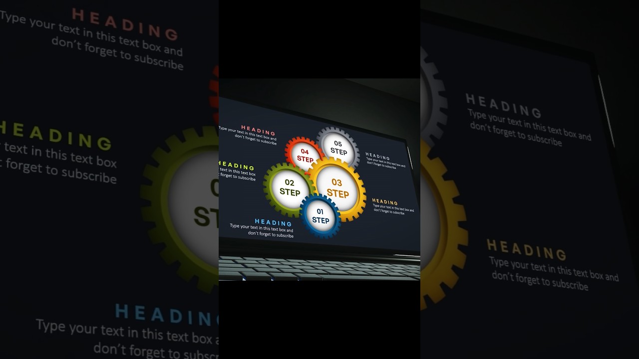 244 How to design gear in PowerPoint #PowerPoint
