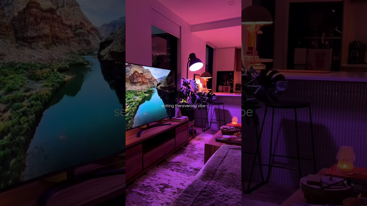 Aesthetic evening vibes | mood lighting | apartment styling and decor