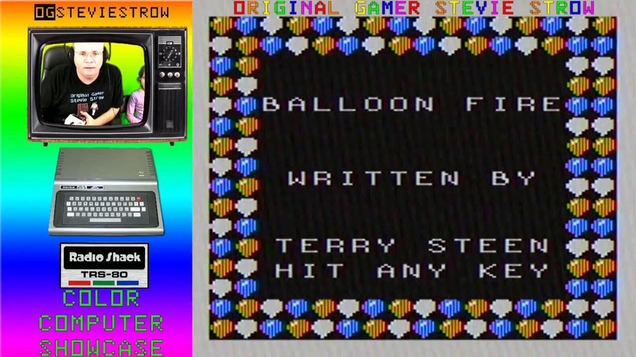 Balloon Fire - TRS-80 Color Computer Game