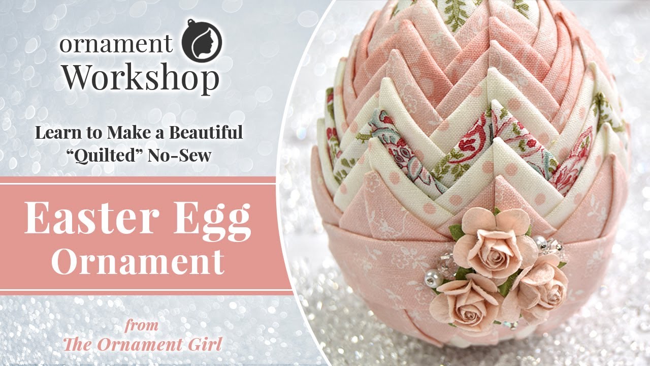 Quilted No-Sew Easter Egg Tutorial - How to Make