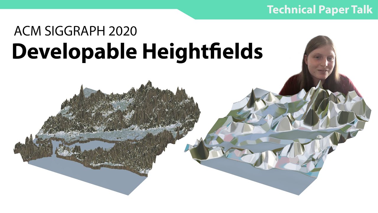 Developability of Heightfields via Rank Minimization - SIGGRAPH 2020 Technical Paper Talk