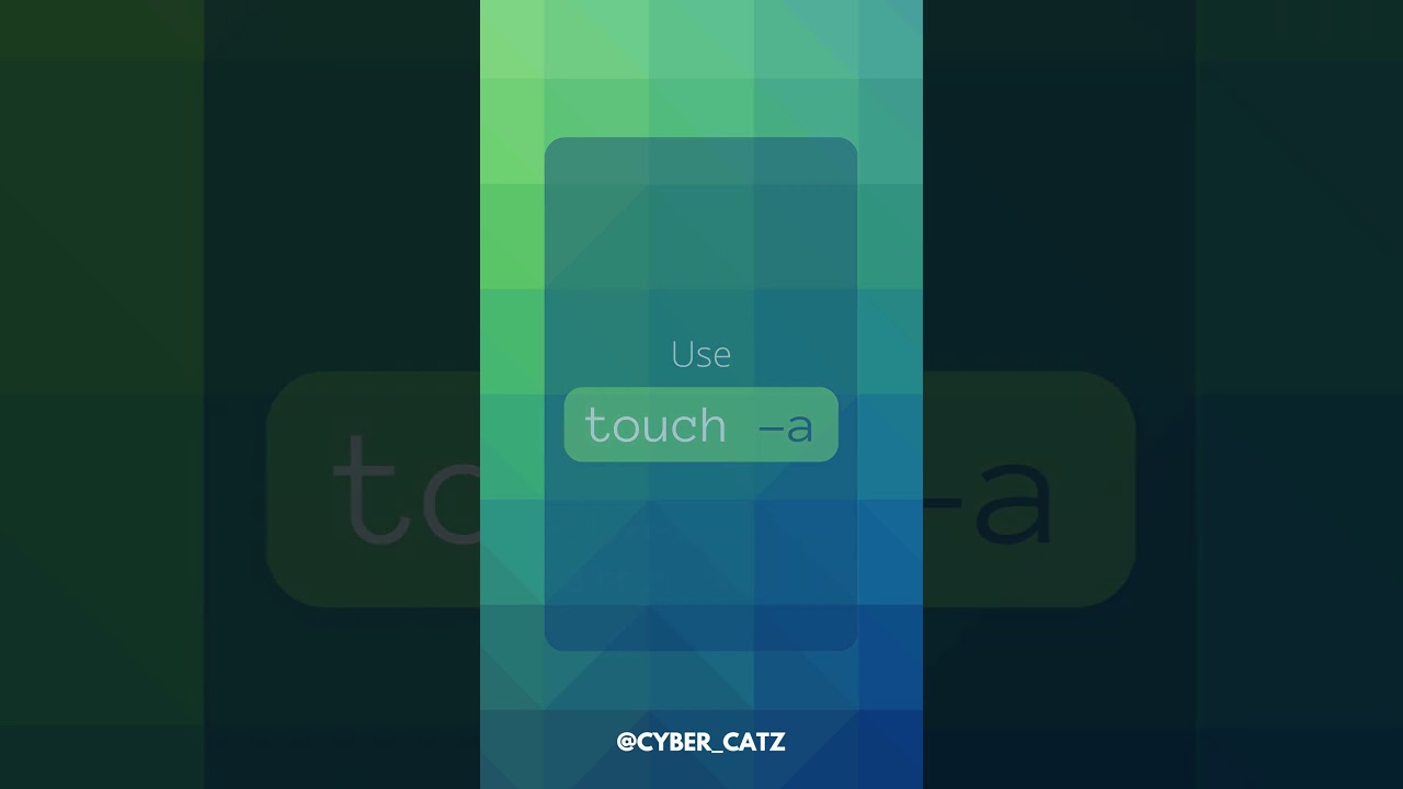 Linux Basic Commands: Touch