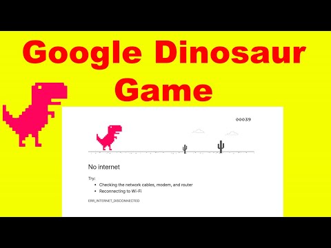 How To Play Google Dinosaur Game - Offline Google Chrome Game