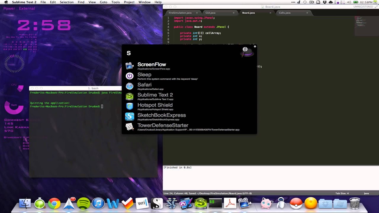 Java FireSimulation - Part 9 of 10 - JBoard, PaintComponent