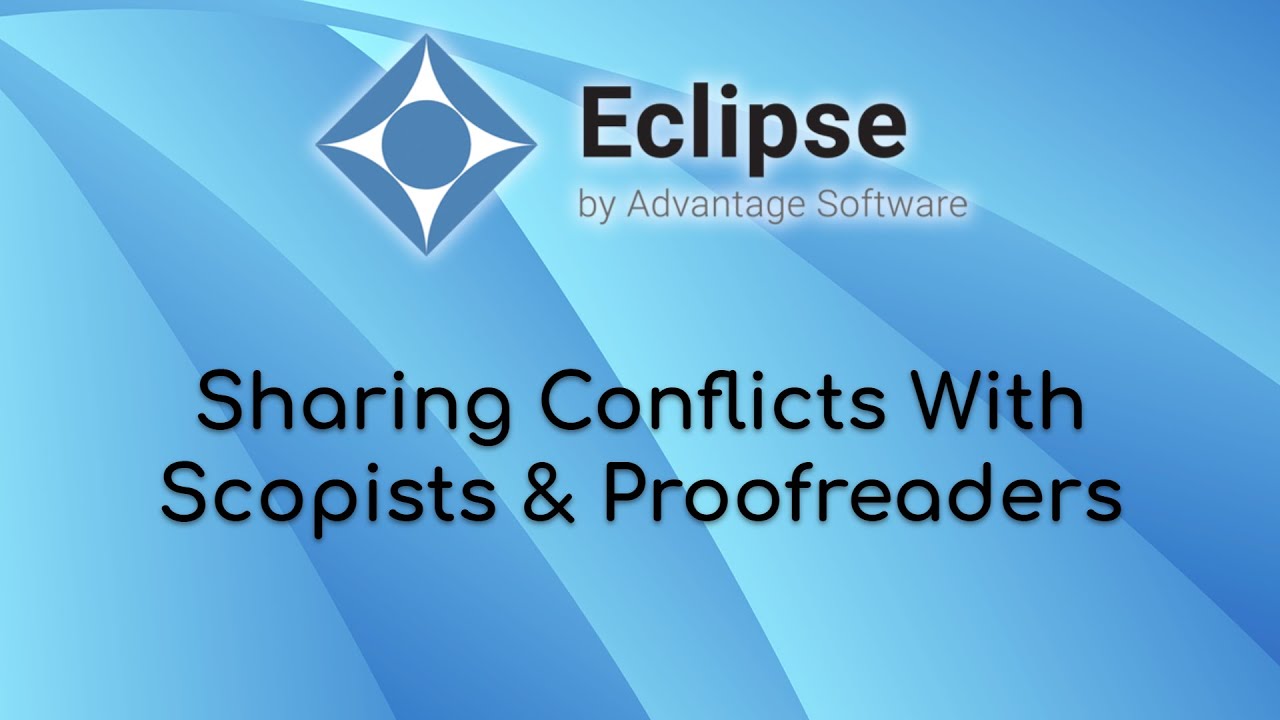 Sharing Conflicts With Scopists & Proofreaders