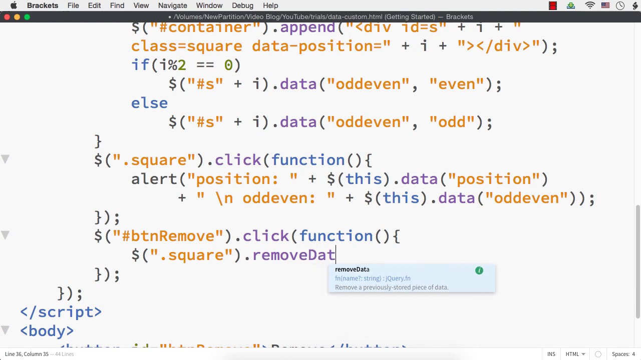 jQuery: Differentiate Data Stored using Custom data- Attribute and jQuery data() Method