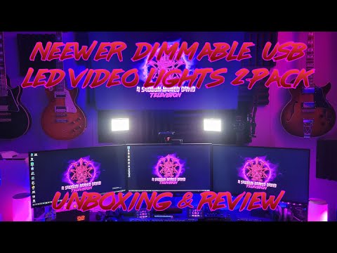 Neewer USB LED Lights Unboxing & Review