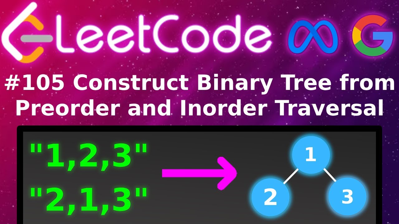 LeetCode 105 Construct Binary Tree from Preorder and Inorder Traversal | Blind 75