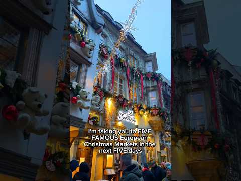 5 FAMOUS European Christmas Markets in 5 DAYS! 1: Strasbourg, France ✨ #christmas #europe #travel