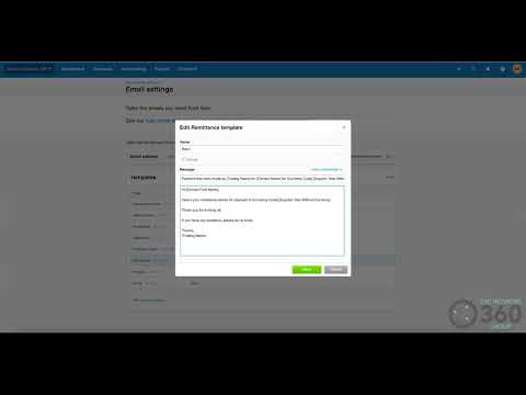 How to edit remittance advice emails in Xero