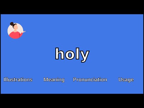 HOLY - Meaning and Pronunciation