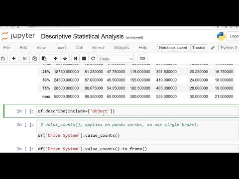 Python: Descriptive Statistical Analysis: English