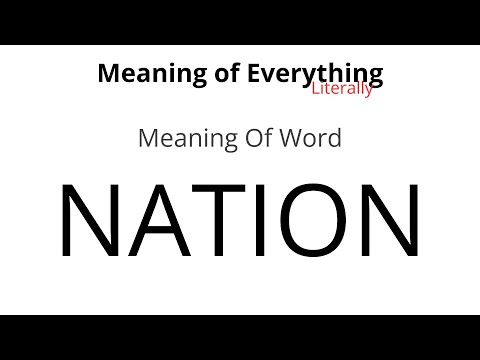 Meaning of Word - Nation Meaning