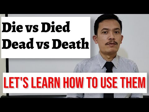 How To Use Die, Died, Dead, Death || Confusing Words || English Grammar ||