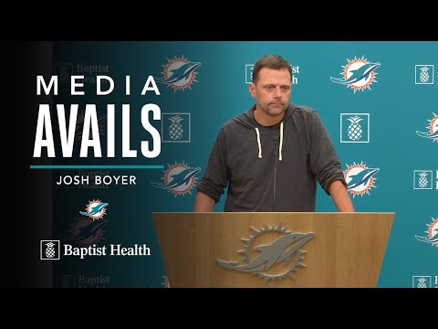 Defensive Coordinator Josh Boyer meets with the media | Miami Dolphins