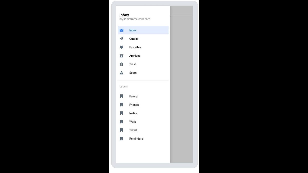 How to add side menu to ionic app