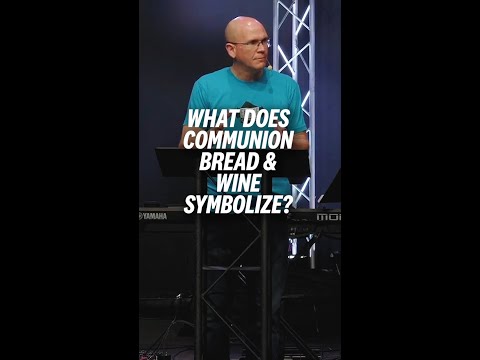 What does communion bread and wine symbolize? #shorts