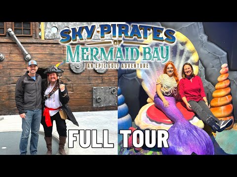 Sky Pirates of Mermaid Bay Mini Golf FULL TOUR | Pigeon Forge Tennessee