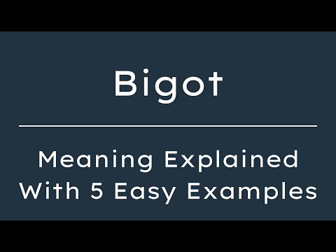 What Does Bigot Mean? Bigot Meaning in English With 5 Example Sentences