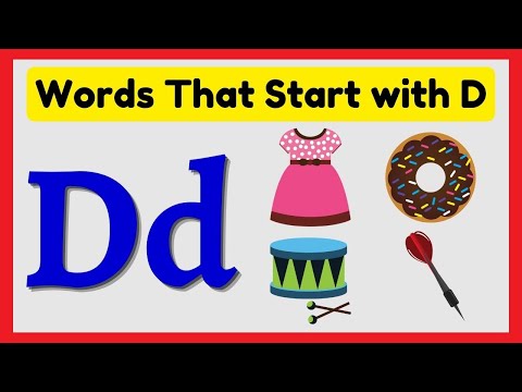 Words That Start with Letter D | English Vocabulary