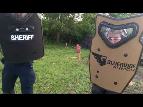 Blue ridge armor police shields with tactical karl