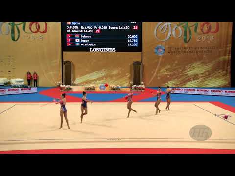 Turkey (TUR) - 2018 Rhythmic Worlds, Sofia (BUL) - Qualifications 3 Balls + 2 Ropes