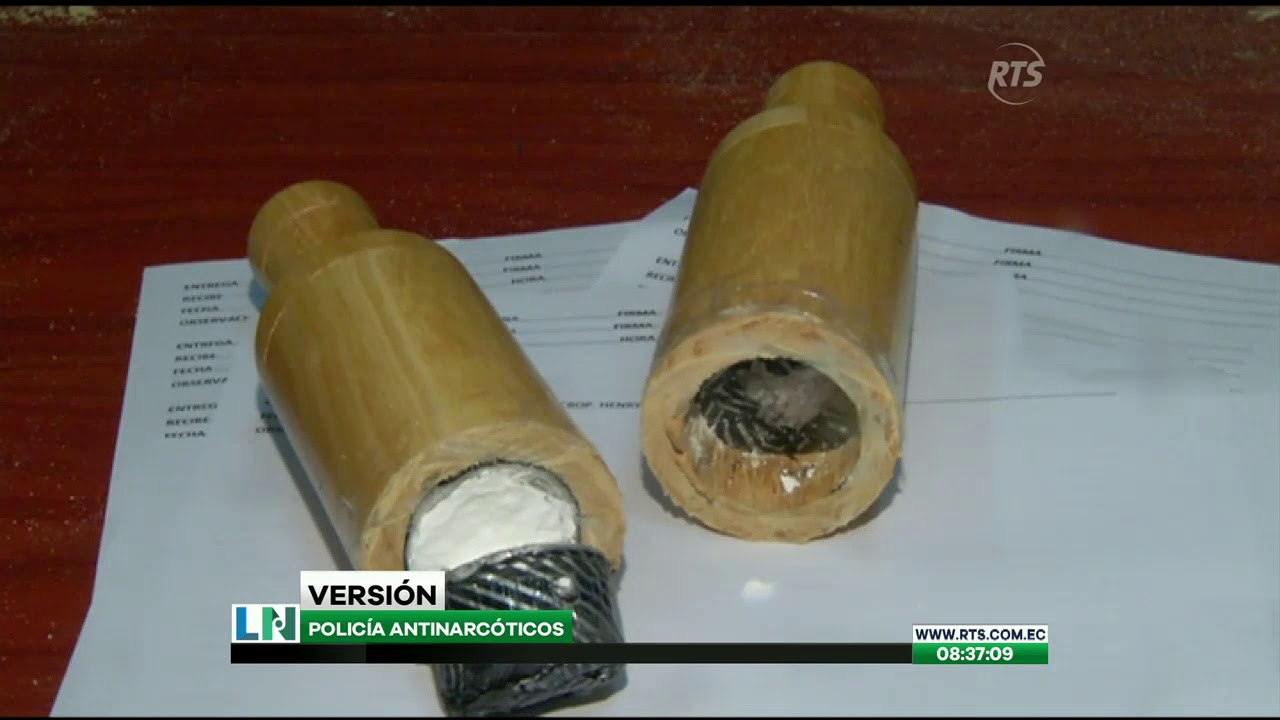 Hallan droga camuflada en el interior de un rodillo de madera