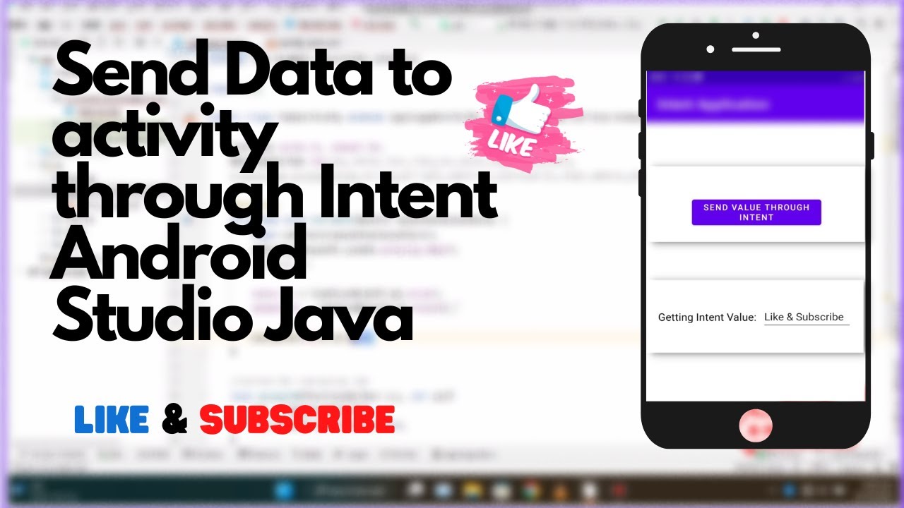 How to Send Data through Intent in Android Studio | Java | Mobile App Development