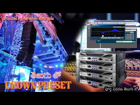 CROWN POWER AMPLIFIER PRESET IN TELUGU BY PAVAN KUMAR GOLLA @CROWNBANDMANAGER @jbl @CROWNXTIPOWERAMP
